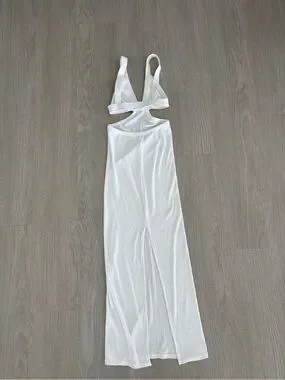 Indah | Dresses | Indah Body Alabama Cut Out Eco Rib Dress Ivory | Poshmark